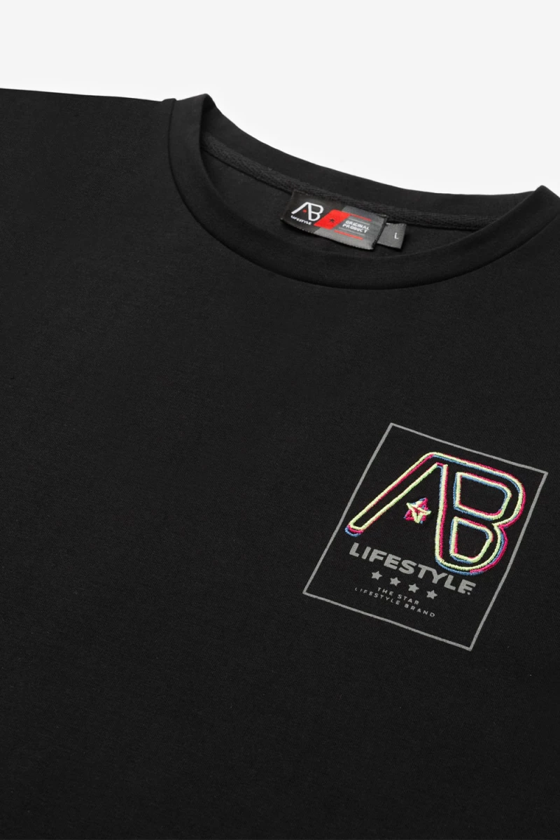 AB Lifestyle Rgb tee Zwart (jet ) op Mike's Just For Men
