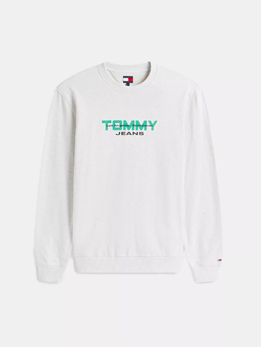 Tommy Jeans Reg Ess Dna Crew Ext Grijs (p08 ) op Mike's Just For Men